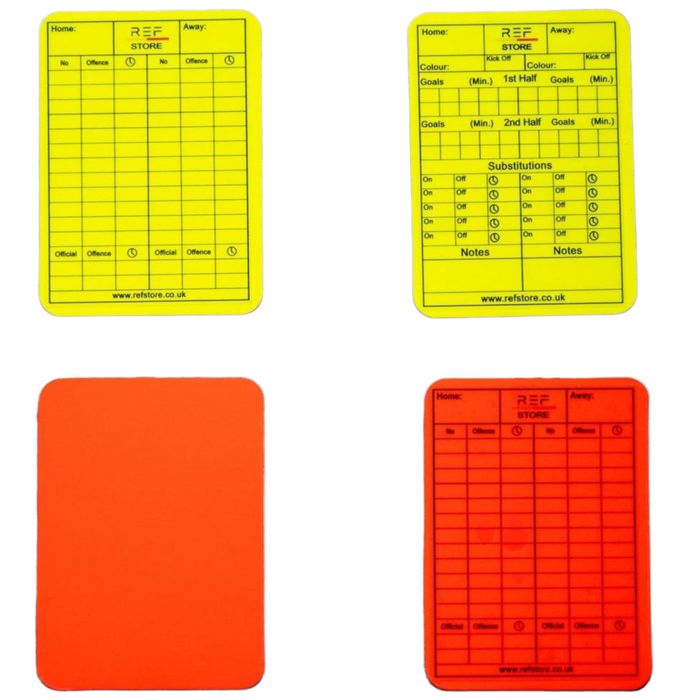 Reusable Referee Stickers for Red & Yellow Cards – REFSTORE