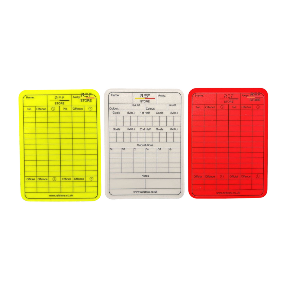 Reusable Referee Stickers for Red & Yellow Cards – REFSTORE